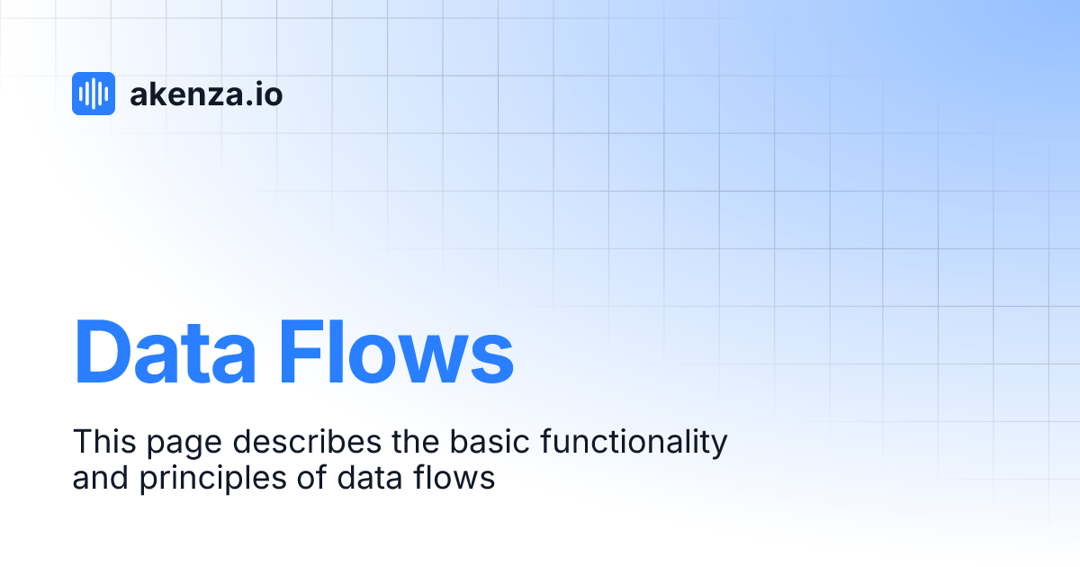 Data Flows | akenza.io
