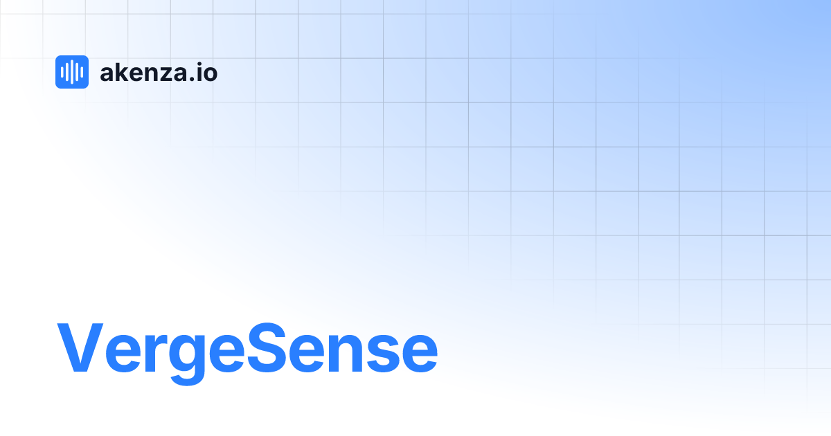 VergeSense | akenza.io