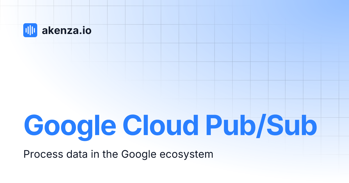 Google Cloud Pub/Sub | akenza.io